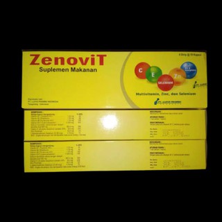 ZENOVIT Multivitamin dan Zinc Isi 60 Kapsul | Shopee Indonesia