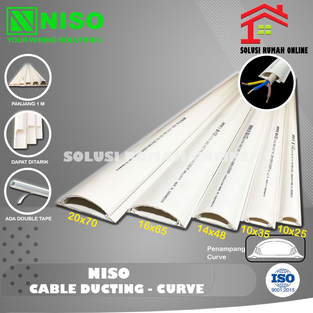 Jual Kabel Duck NISO CURVE 10 x 25 - 20 x 70 Ducting / Cable Duct ...