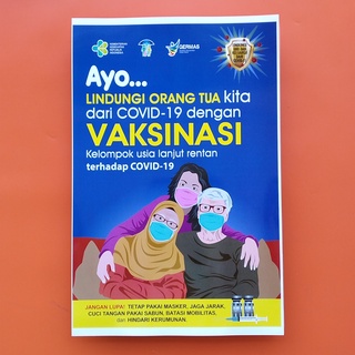Jual Poster Kesehatan - Poster Vaksin Kelompok usia lanjut | Poster ...