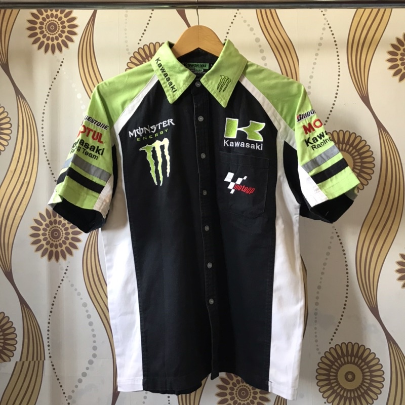 Jual Original Kemeja Official Kawasaki Motogp Racing Team Size L ...