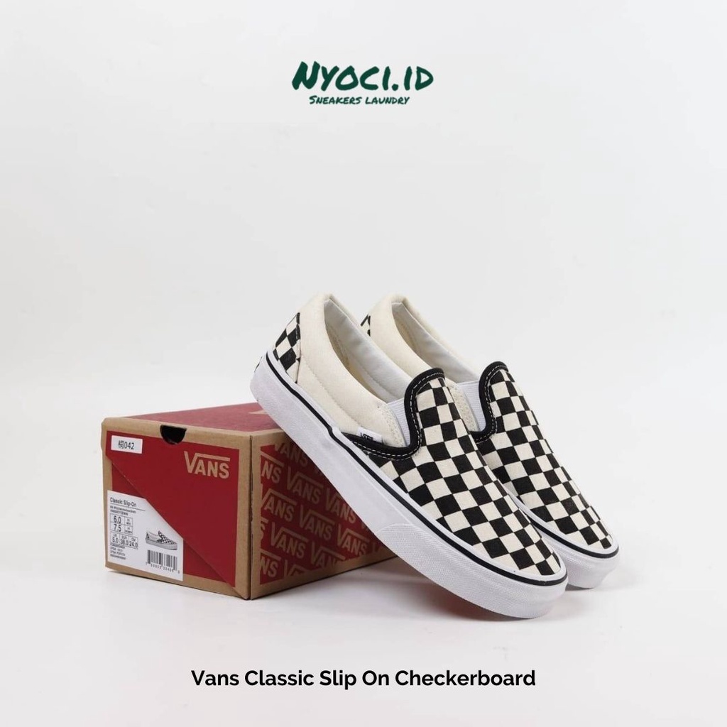 Jual Vans Classic Slip On Checkerboard | Shopee Indonesia