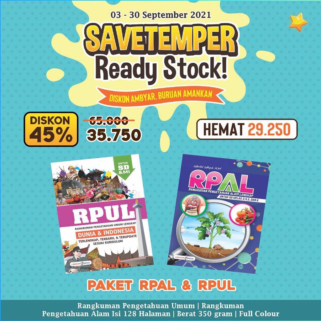 Jual Paket RPAL RPUL Edisi Terbaru Sesuai Kurikulum SD/MI Full Color ...
