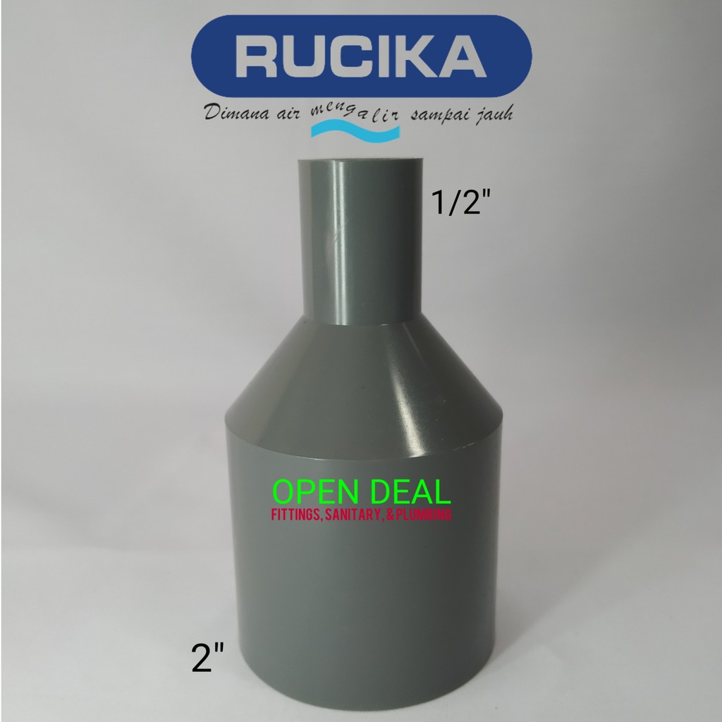 Jual Vlok Sok AW 2 x 1/2 in RUCIKA / Plok Sok PVC / Reducer Sock 2 x 1/ ...