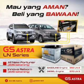 Jual GS ASTRA MF OEM 370LN3 Aki Mobil All new Innova Diesel, Innova Venturer, Toyota Fortuner ...