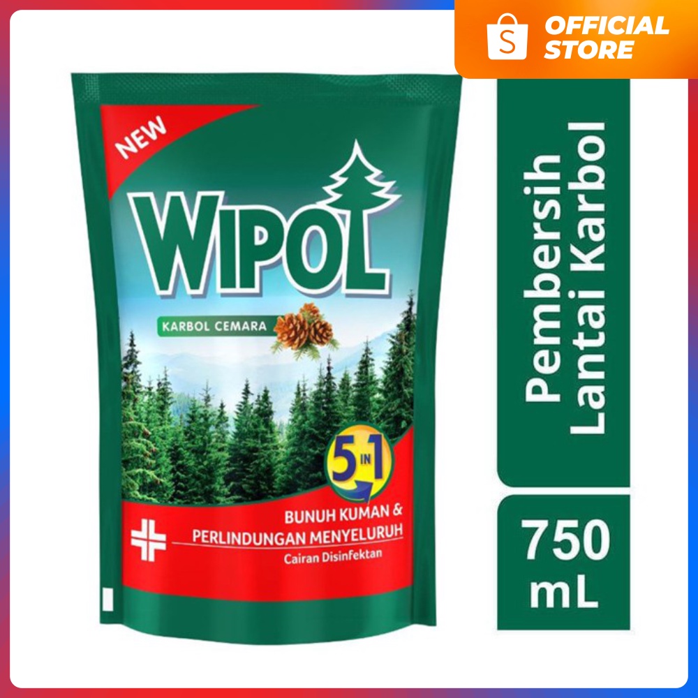 Jual WIPOL - Karbol Lantai REFILL 750ml | Cairan Sabun Pembersih Lantai ...