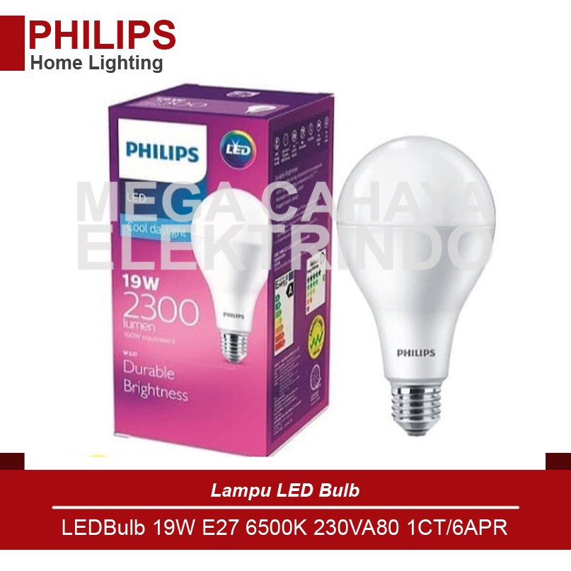 Jual Lampu LED Philips 19W - Putih - LED Bulb | Shopee Indonesia