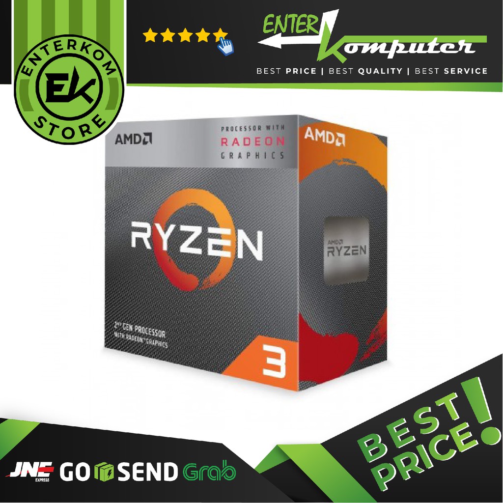 AMD Ryzen 3 3200G 3.6Ghz Up To 4.0Ghz Cache 4MB 65W AM4 | Shopee Indonesia