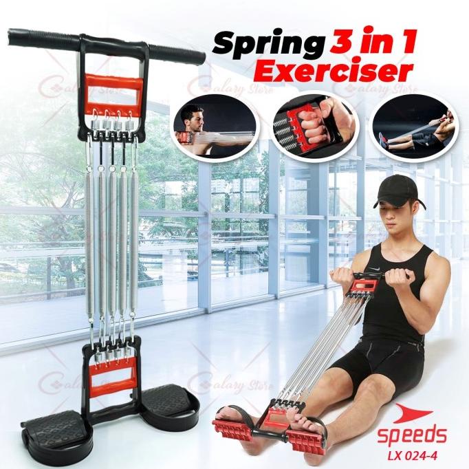 Jual Spring Chest Pull Excerciser / Alat Fitness 3in1 Portable 024-04 ...