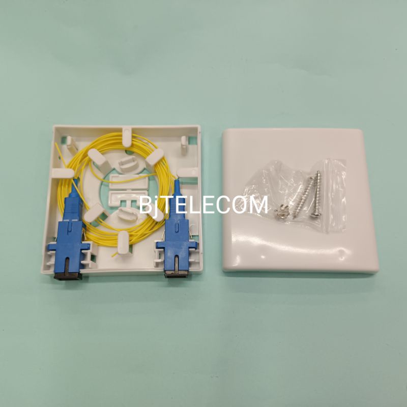 Jual Roset FO 2 core SC lengkap pigtail SC/ Roset FTTH SC 2core fullset ...