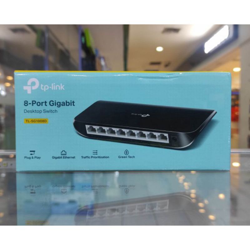 Jual Switch HUB tp link 8port Gigabit TL-SG1008D original | Shopee ...