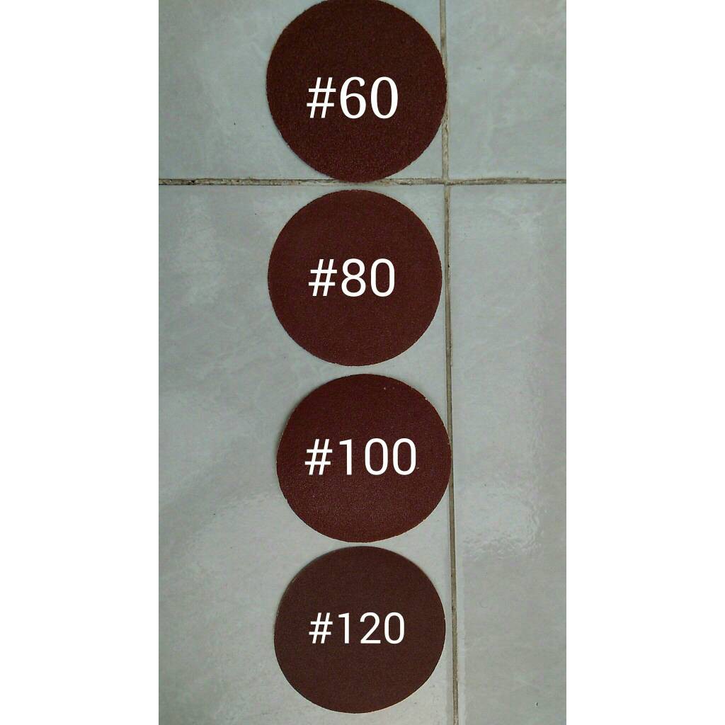 Jual Amplas bulat 4 inch kretekan no #60; #80; #100; #120 | Shopee ...