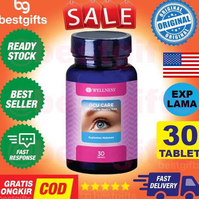 Jual WELLNESS OCU CARE OCUCARE VITAMIN OBAT MATA RETINA KORNEA 30 ...