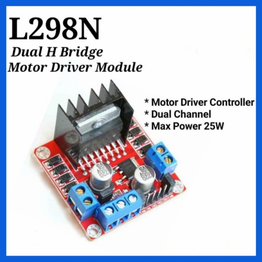 Jual L298N L298 DUAL H BRIDGE STEPPER MOTOR DRIVER MODULE ARDUINO ...