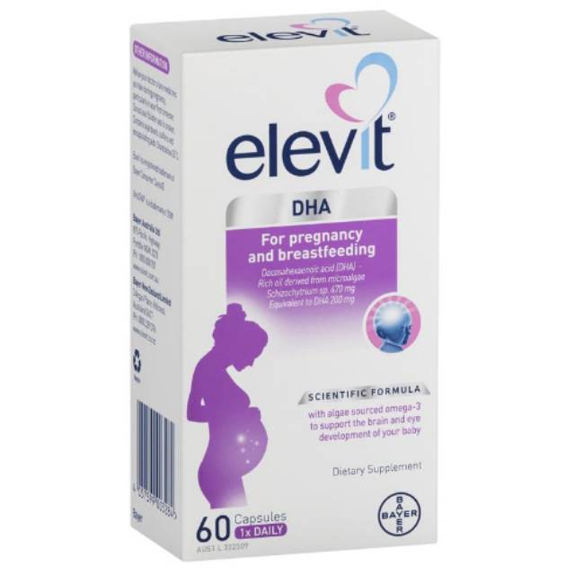 Elevit DHA For Pregnancy and Breastfeeding capsules 60 pack AUSSIE ...