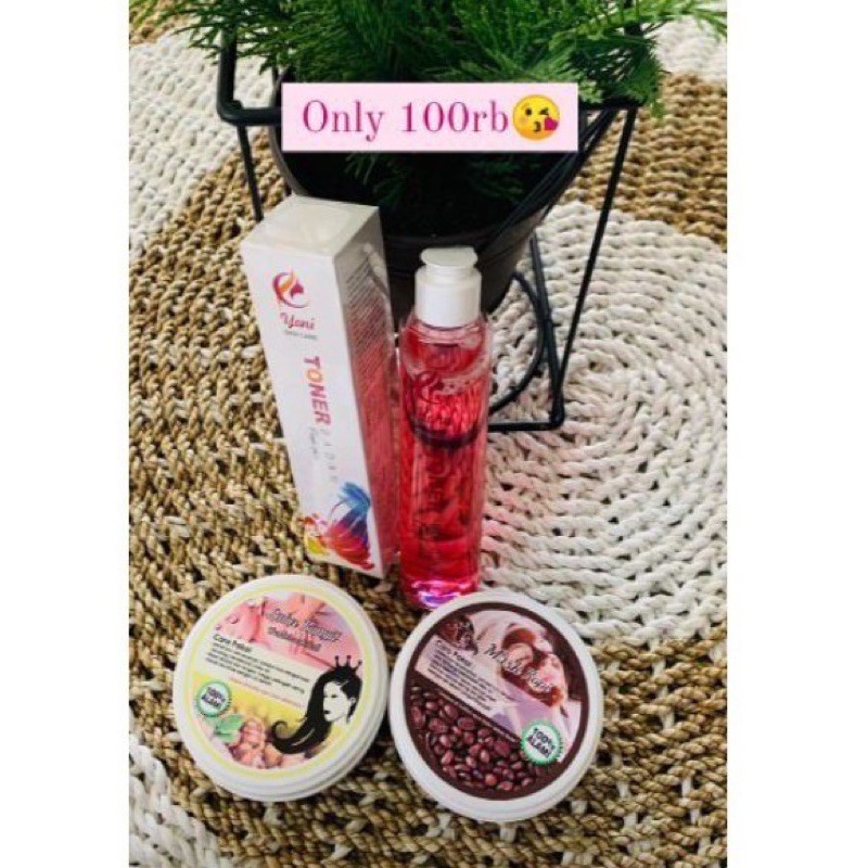 Jual paket hemat ( lulur kunyit, mask kopi dan toner badan ) | Shopee ...