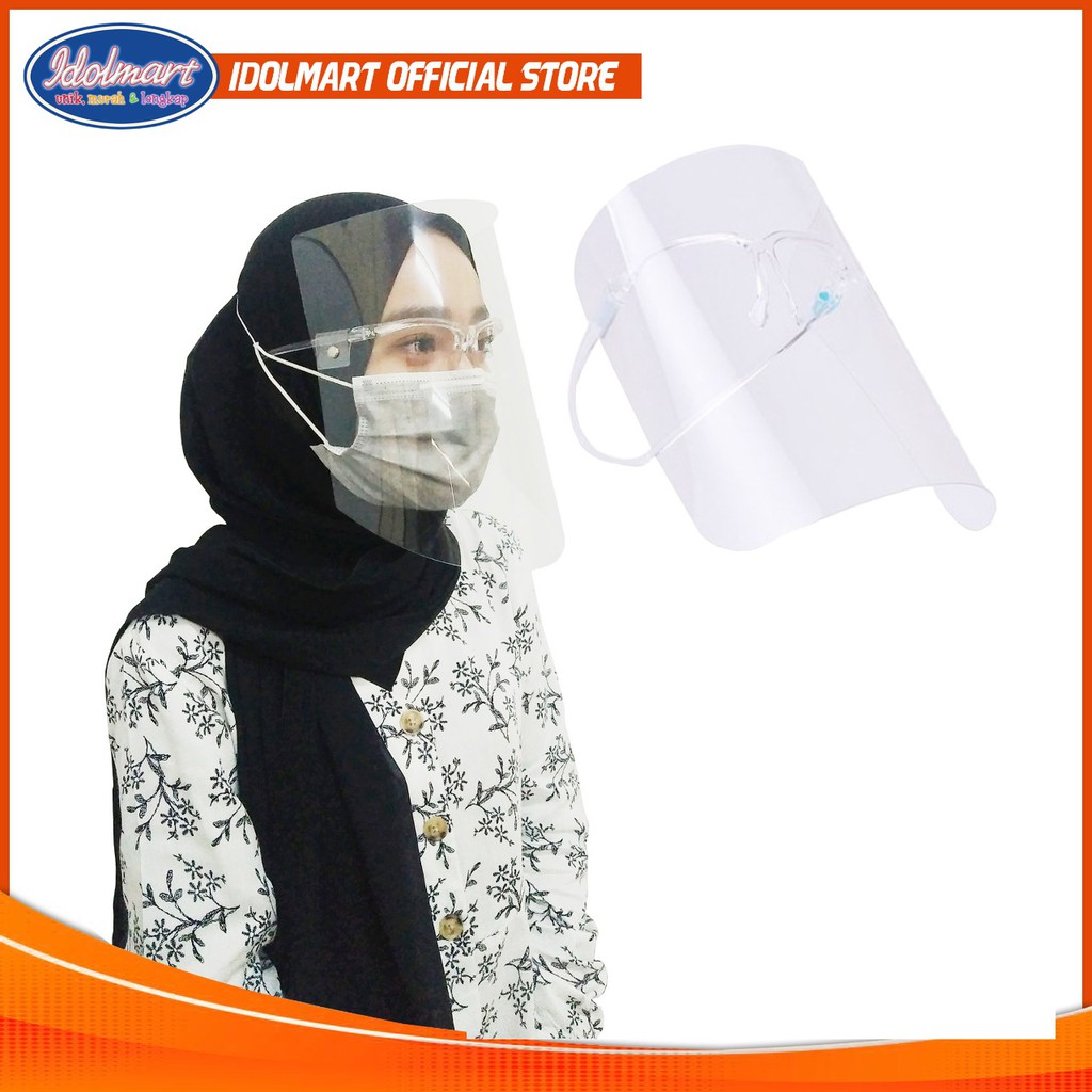 Jual IDOLMART Face shield / APD pelindung wajah - kacamata | Shopee ...