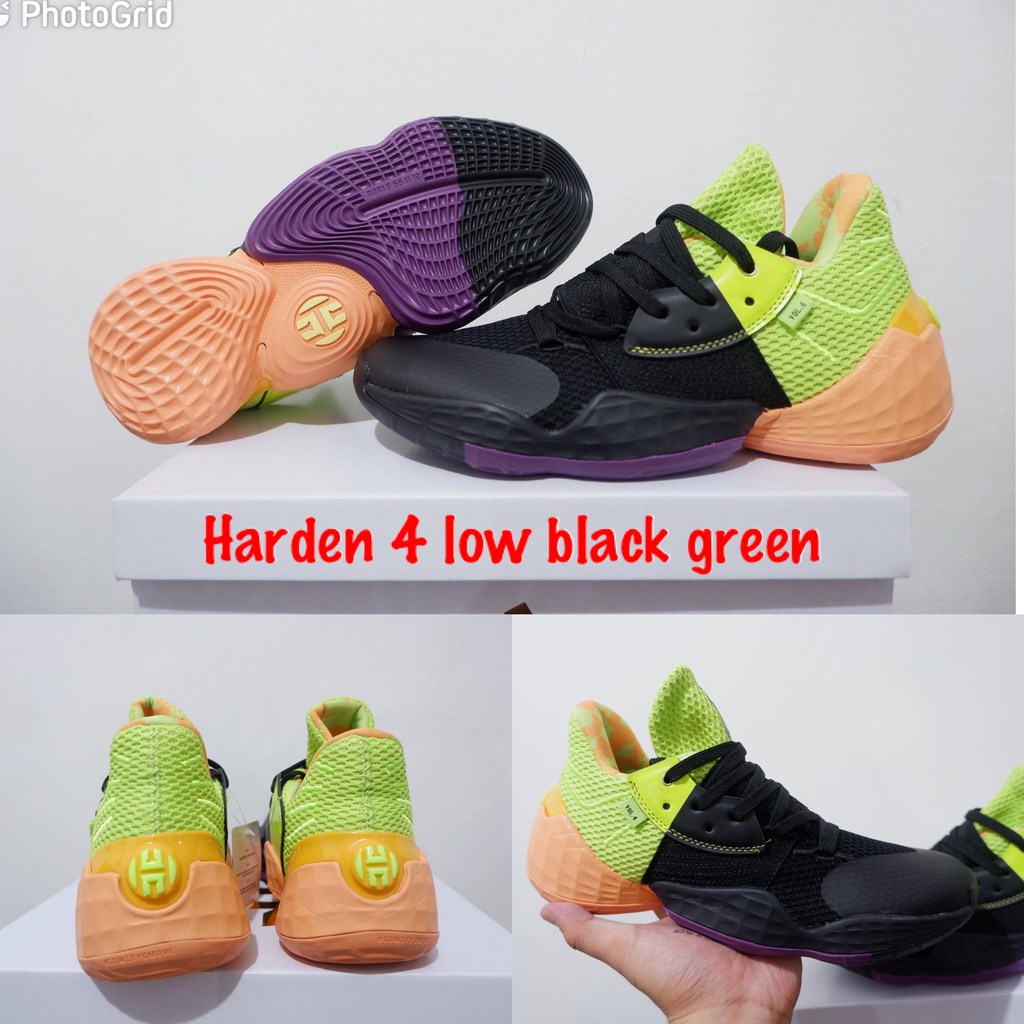 Jual sepatu basket adidas harden 4 low black green | Shopee Indonesia