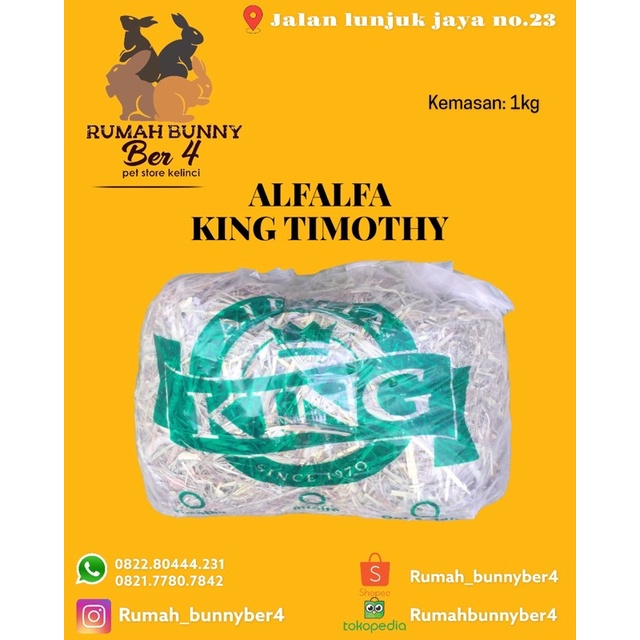 Jual rumput hay alfafa king | Shopee Indonesia