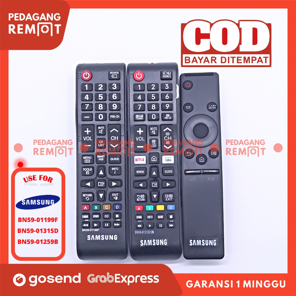 Jual Remot Remote TV Samsung LED Smart TV Grade Original | Shopee Indonesia