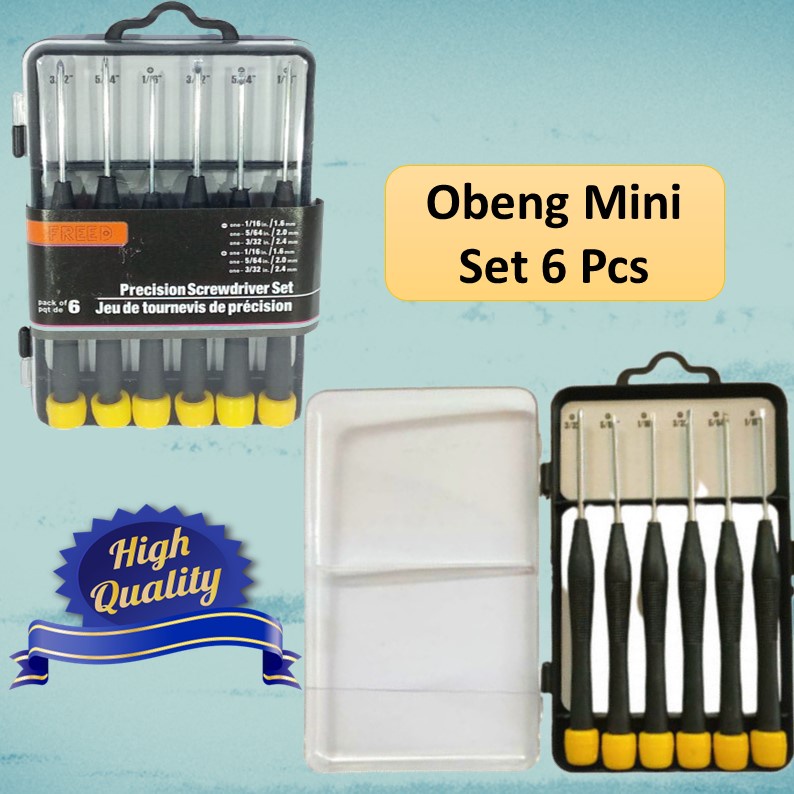 Jual Obeng Mini Set 6 Pcs Freed Precision Screwdriver Servis Jam ...