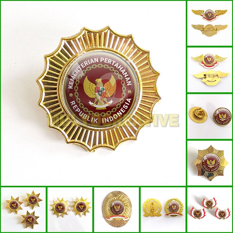Jual Pin Kemhan Pin Bros Wing Logo Kementerian Pertahanan Logo Baru ...