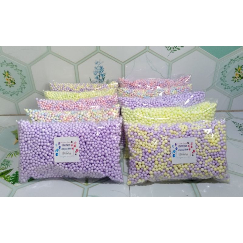 Jual styrofoam butir warna-warni, styrofoam bola- kecil, styrofoam ...