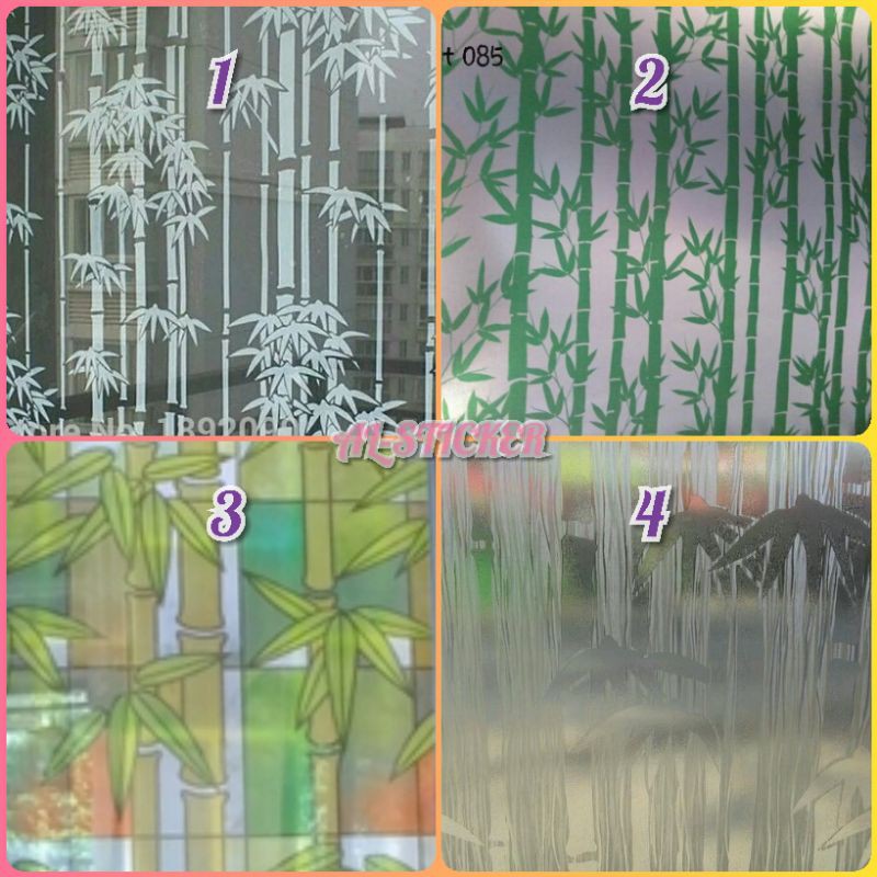 Jual STIKER KACA JENDELA MOTIF BAMBU / WALL STICKER PENGHIAS KACA RUMAH ...