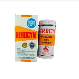 Jual Herocyn Medicated Skin Powder 50gr Bedak Gatal | Shopee Indonesia