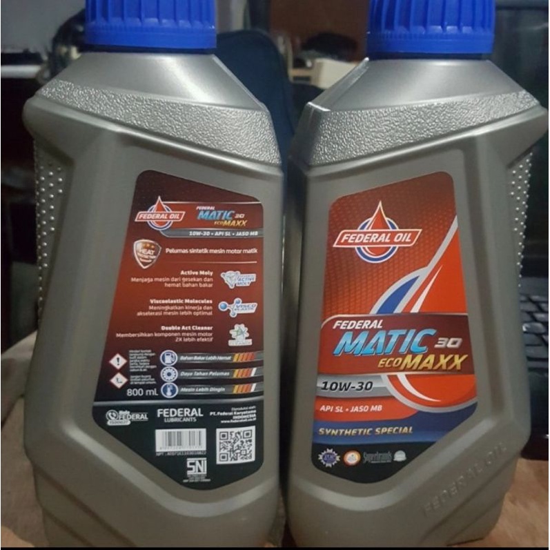 Jual Federal matic 30ecomaxx 10W-30 800ML | Shopee Indonesia
