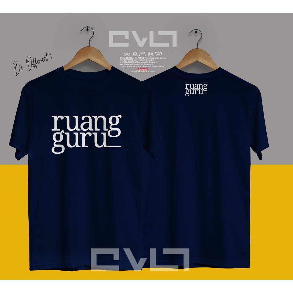Jual Kaos / Baju Ruang Guru Pembelajaran Logo Kaos Bimbel Keren Murah ...