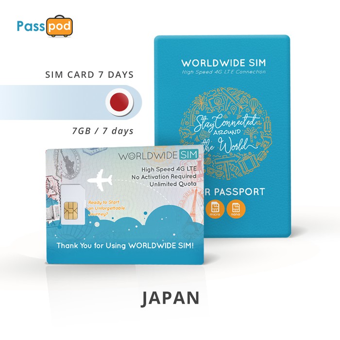 Jual SIM CARD JEPANG 7 HARI UNLIMITED - FUP 7GB | Shopee Indonesia