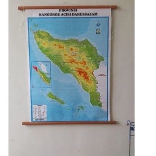 Jual Peta Provinsi Nanggroe Aceh Darussalam(bingkai)-Kecil | Shopee ...