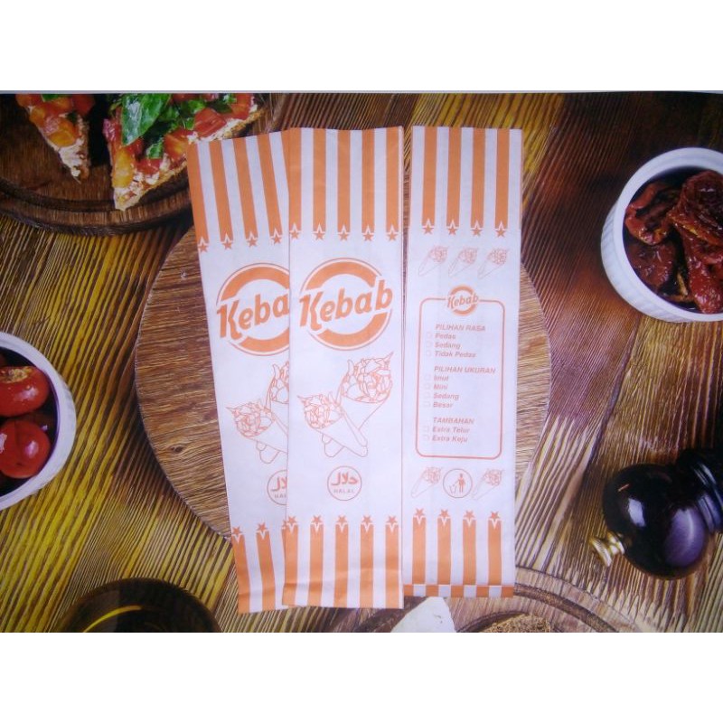 Jual Packing Kebab /Tempat Kebab/Bungkus Kebab/Kemasan kebab/ Kebab isi ...