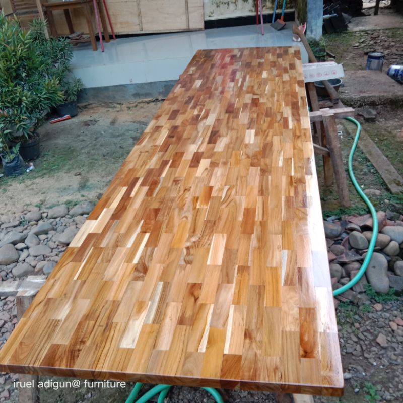 Jual papan jati laminasi uk 220x80x2 {bingkai} | Shopee Indonesia