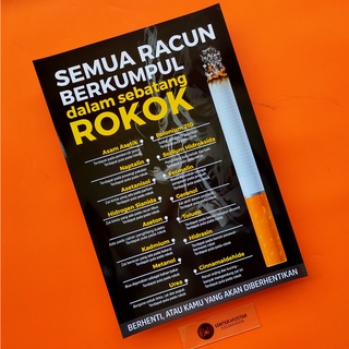 Jual Poster Edukasi - Poster Rokok - Semua Racun Berkumpul dalam ...