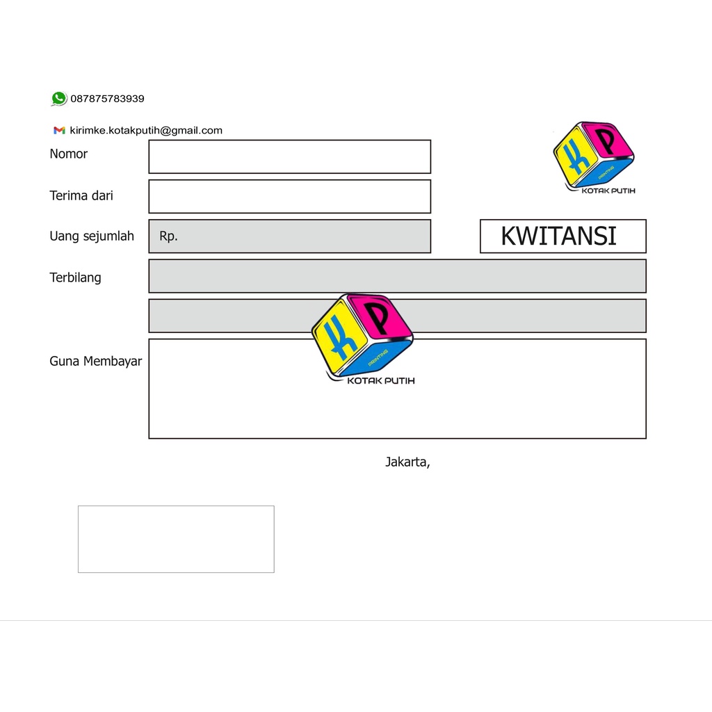 Jual Kwitansi Perusahaan Ukuran 1/2 folio rangkap 2 | Shopee Indonesia