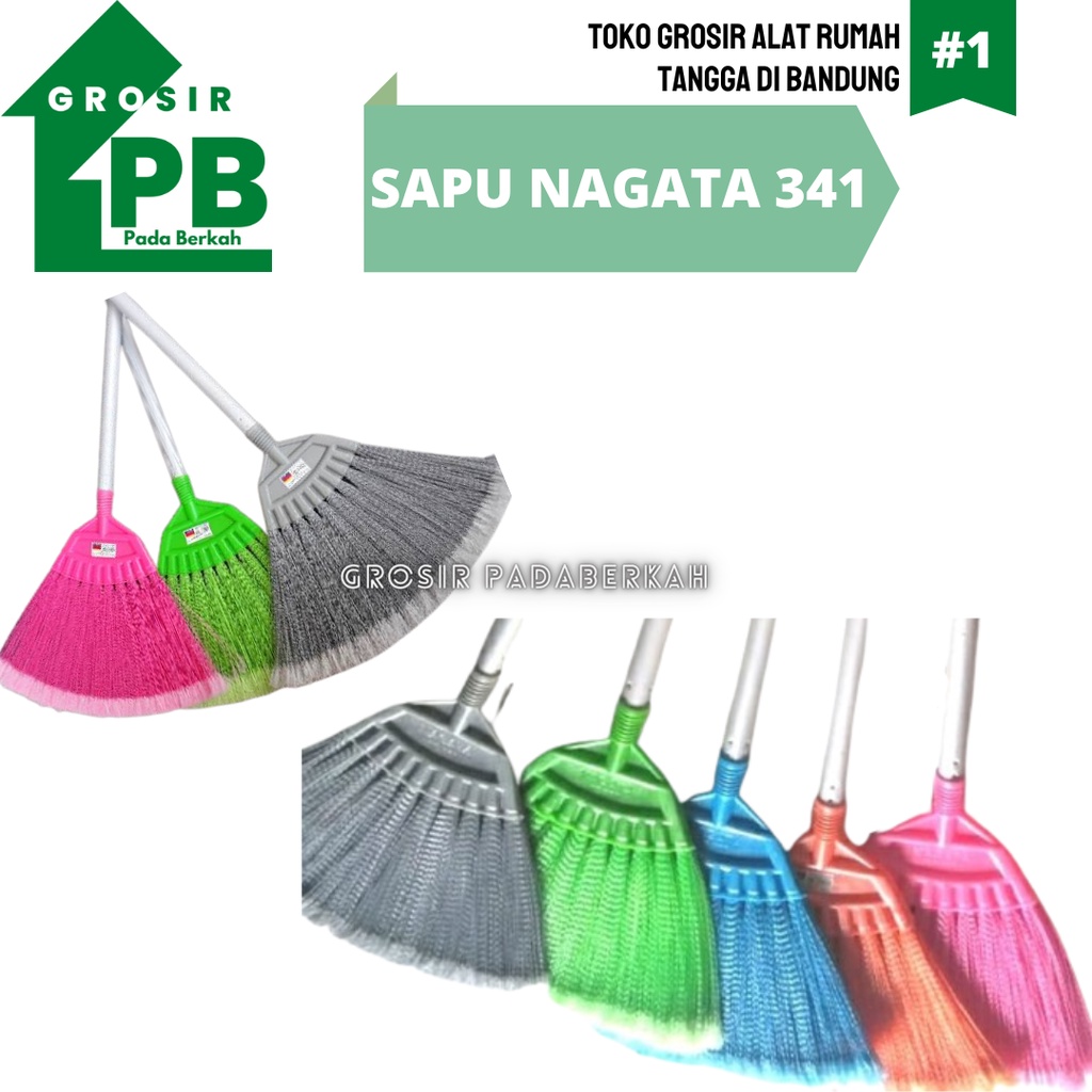 Jual Sapu Nagata Sapu Lantai Sapu Gagang Sapu Warna Bahan Nilon 341 ...