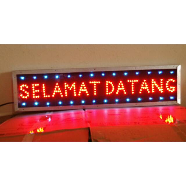 Jual Outdor led sign / tulisan led outdor selamat datang | Shopee Indonesia