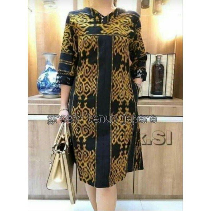 Jual set couple baju tenun - tunik tenun - kemeja full tenun - pakaian ...