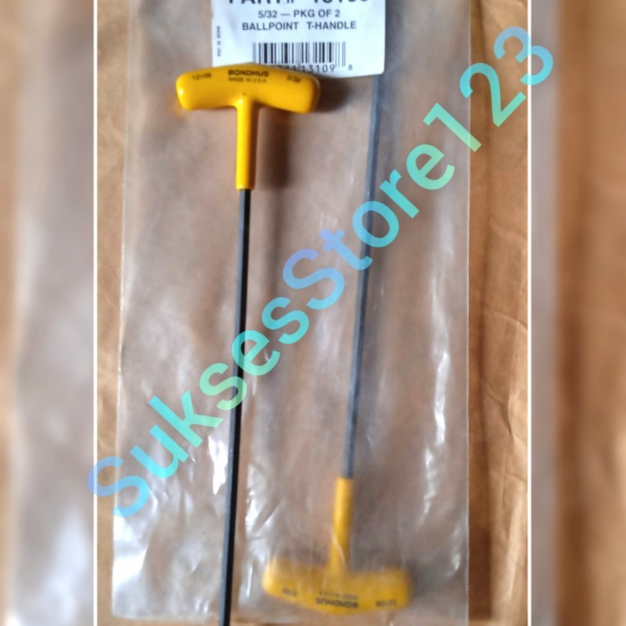 Jual Kunci L Model T Hex Key Ballpoint T Handle Inch inci Bondhus USA ...