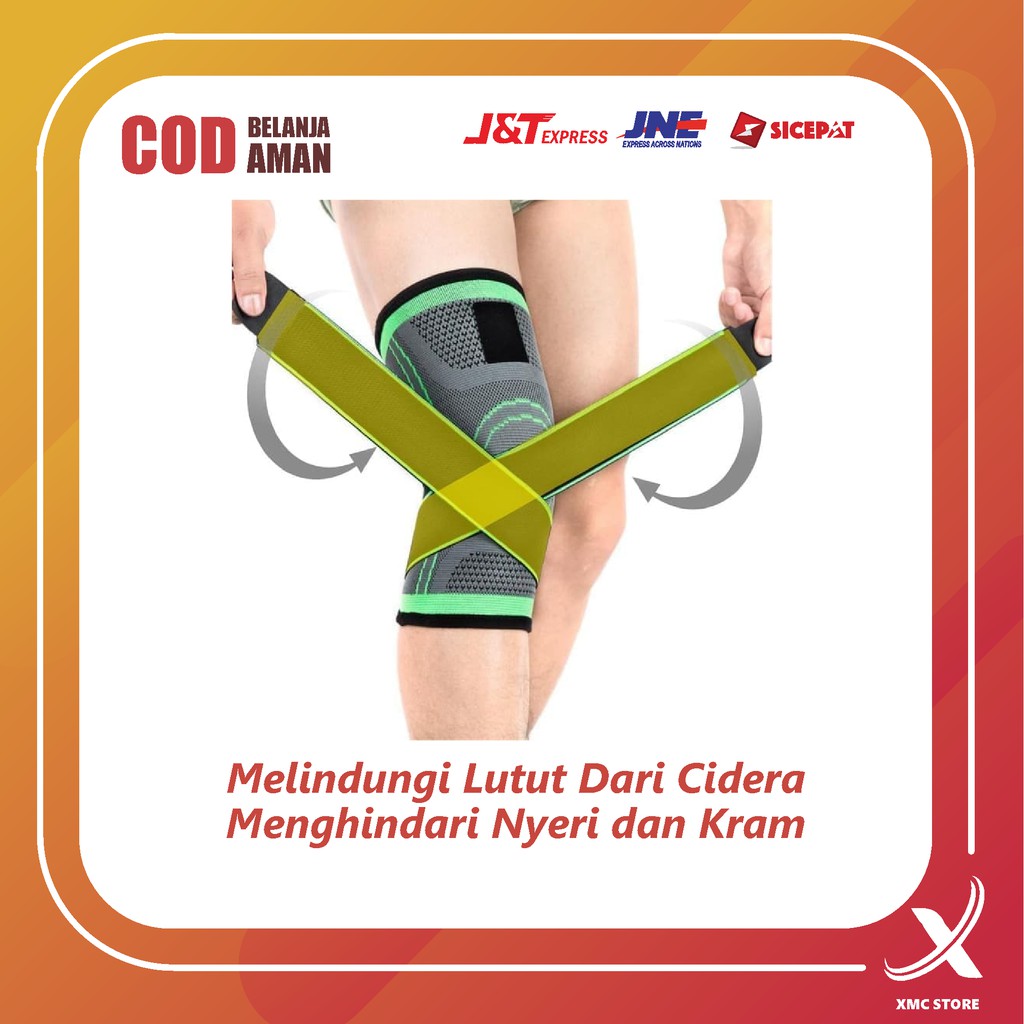 Deker Pelindung Lutut Anti Cidera / Penyangga Lutut Knee Protector ...