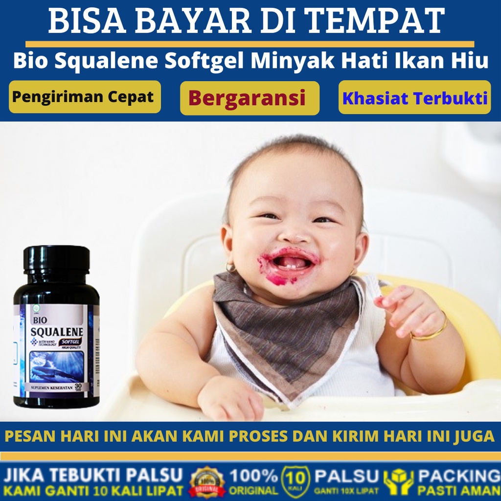 Jual Bio Squalene Softgel Minyak Hati Ikan Hiu Multivitamin Nutrisi ...