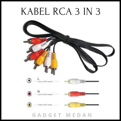 Jual Kabel RCA 3 in 3 Receiver PREMIUM Quality | Shopee Indonesia