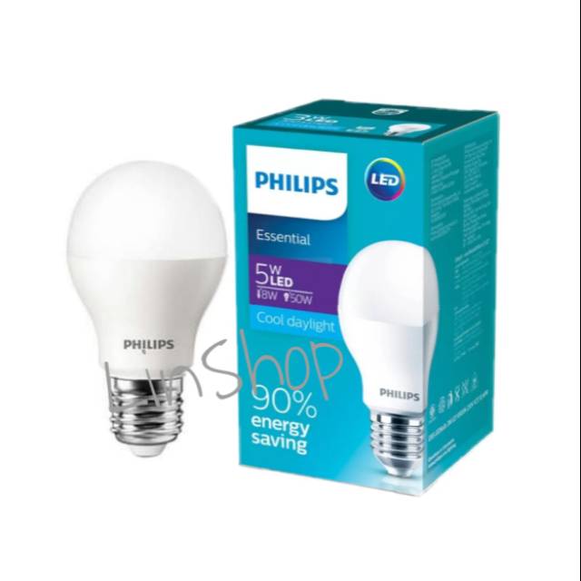 Jual LED ESSENTIAL PHILIPS 5 WATT / LED PHILIPS 5W / LED ESSEN PHILIPS ...