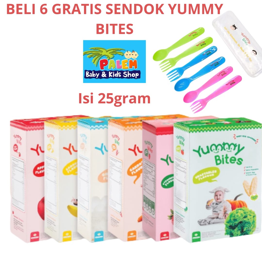 Jual yummy bites 24rusks crackers (50gr)/ 25gr snack cemilan jajanan ...