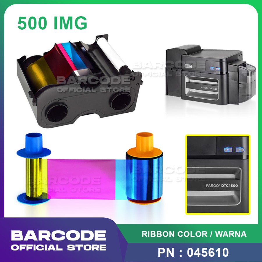 Jual RIBBON WARNA COLOR FARGO DTC 1500 | PN : 045610 YMCKO ( 045610 ...