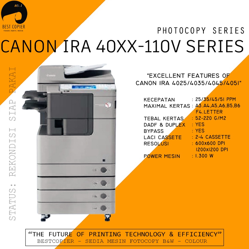Jual mesin fotocopy canon ir advance 4025 - 4225 - 110v | Shopee Indonesia