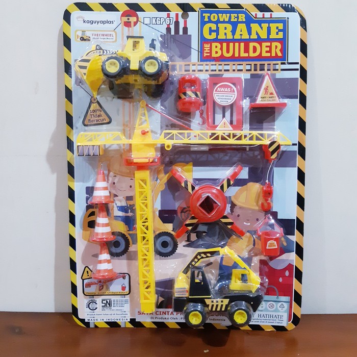 Jual Mainan Set Konstruksi Tower Crane The Builder - Mobil Truk Alat Berat | Shopee Indonesia