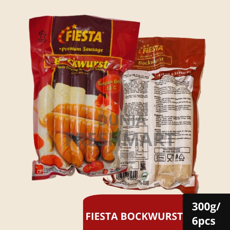 Jual Fiesta Bockwurst Sausage 300 gram SOSIS AYAM SOSIS FIESTA SOSIS ...