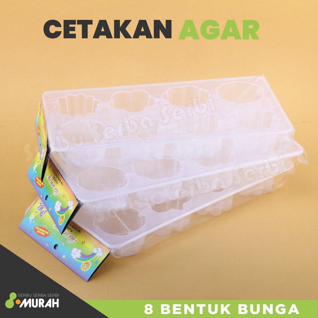 Jual Serbu Murah Cetakan Agar Bunga 8 Slot Cetakan Es Batu Ice Dan Jelly Karakter Lucu Merek
